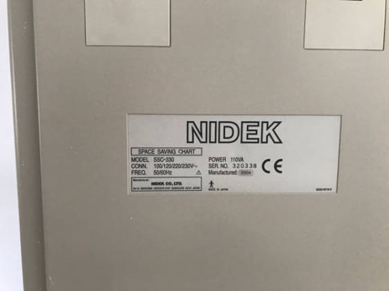 Nidek Space saving Test Chart | Used Test Chart | Ophthalmic Equipment ...