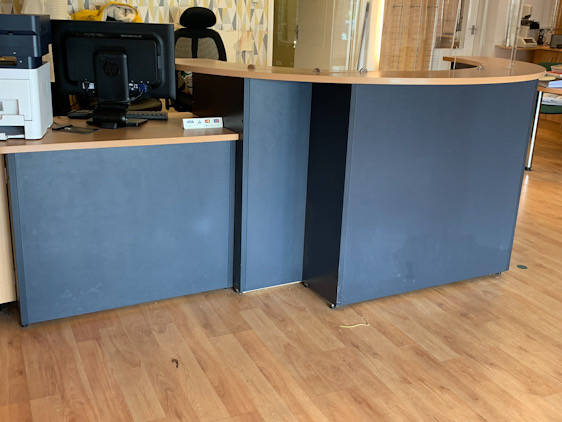 Reception Desk | Desks & Tables | Fixtures & Fittings | Used Optical ...
