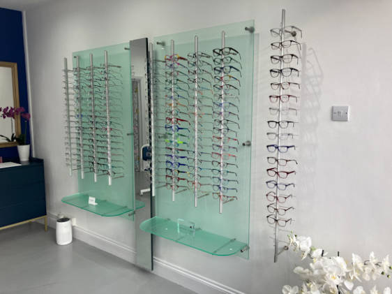 Glasses Display and Central Mirror | Frame Display - Rods | Fixtures ...