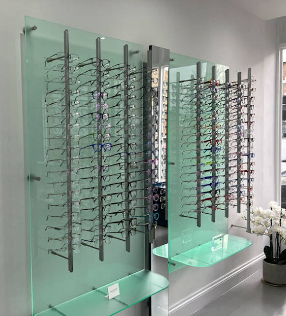 Glasses Display and Central Mirror | Frame Display - Rods | Fixtures ...