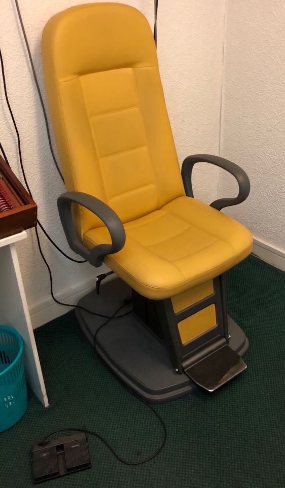 FISO Leather Electric Testing Chair | Used Testing Chairs | Ophthalmic ...