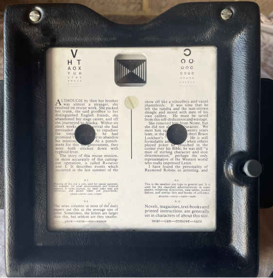 Mallet Near Vision Unit | Used Near Vision Units | Ophthalmic Equipment ...