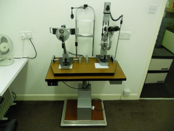 Slit Lamp and Keratometer, on motorized table | Used Combi Units ...