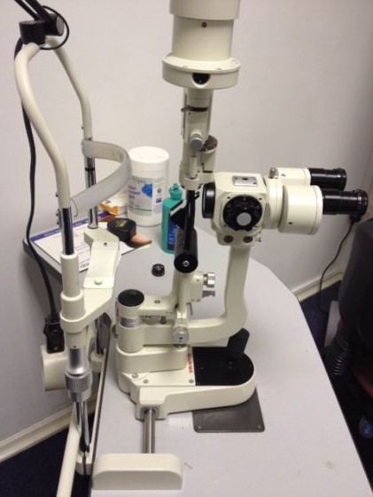 slit lamp and double table | Used Slit Lamps | Ophthalmic Equipment ...
