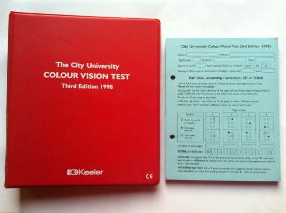 City Colour Vision Test 3rd Ed Used Accessories Ophthalmic City Colour Vision Test 3rd Ed Used Accessories Ophthalmic