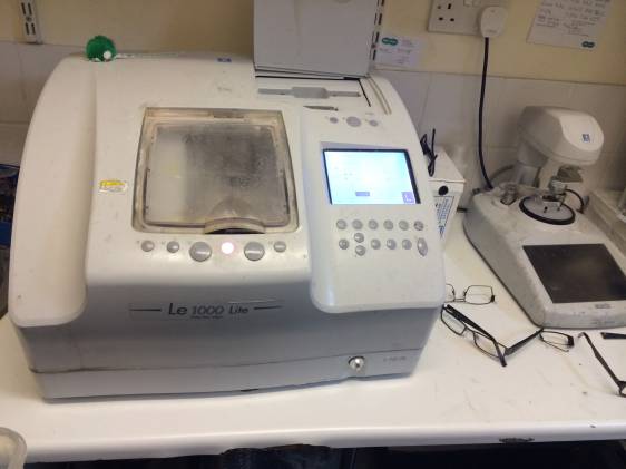 Nidek LE 1000 lite edger and mini ice blocker | Used Laboratory Lots ...