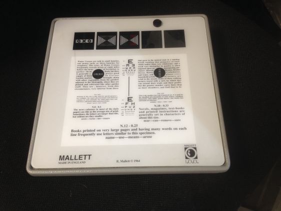 Mallett near vision unit | Used Near Vision Units | Ophthalmic ...